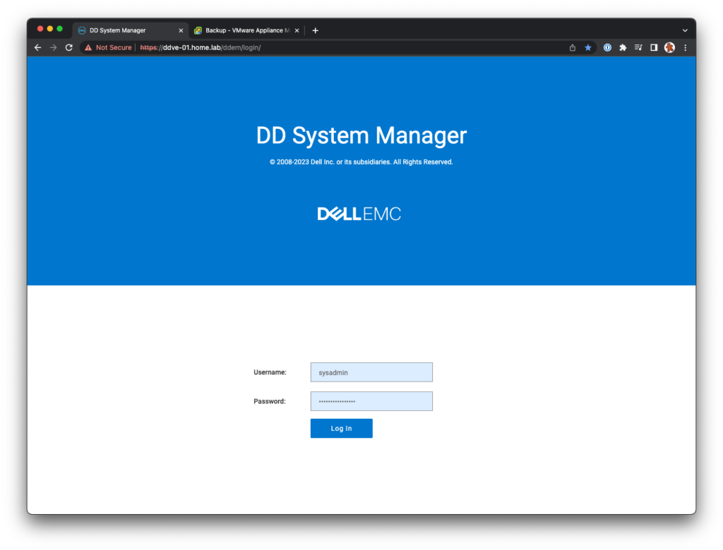 Setup vCenter FBBR to a Dell Data Domain – rajpatel.co